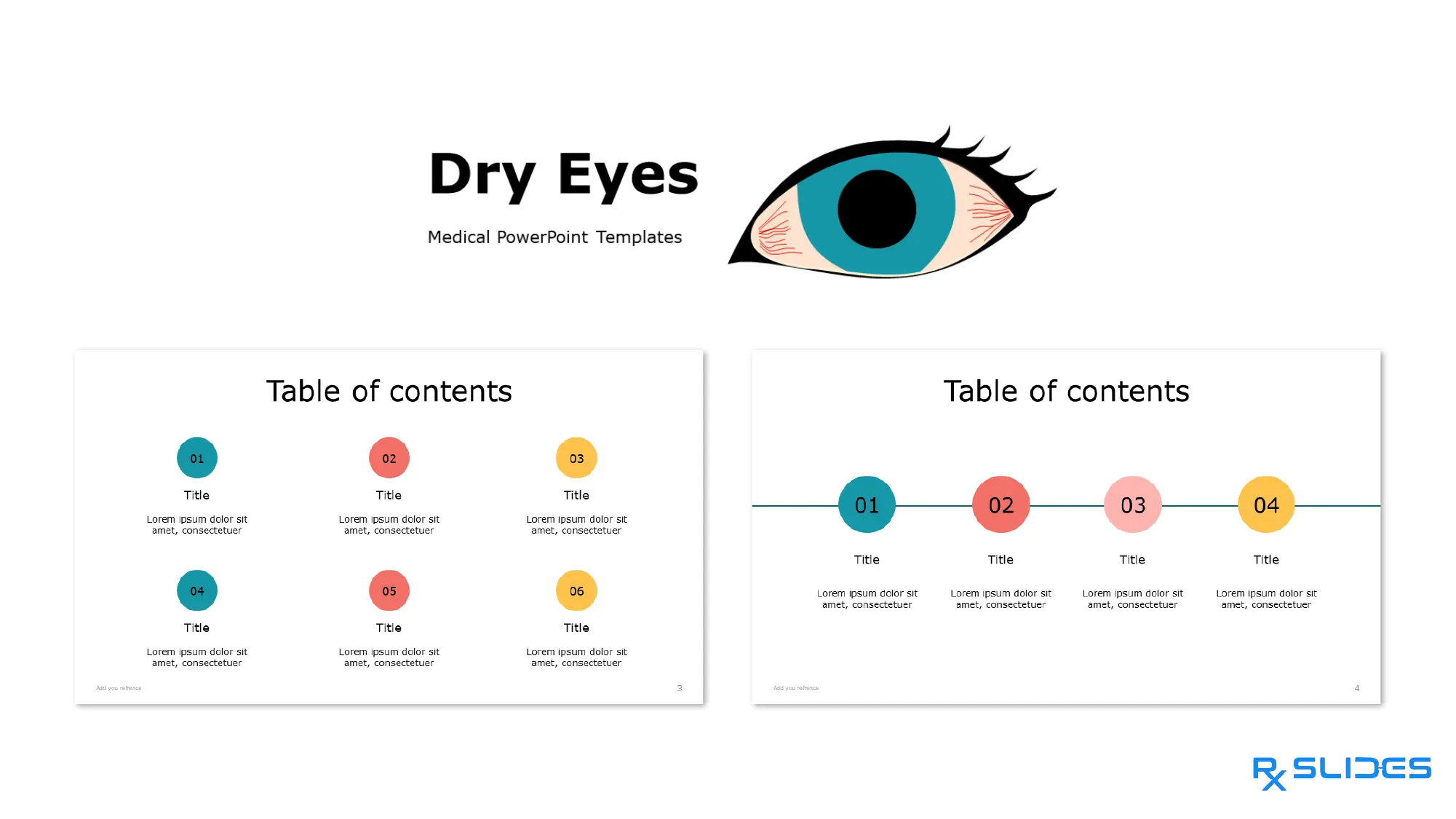 Download Dry Eye PowerPoint Template| RxSlides
